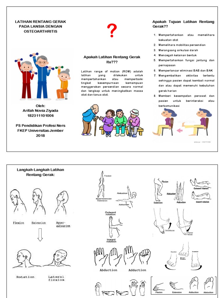 Latihan Rentang Gerak Leaflet Pdf