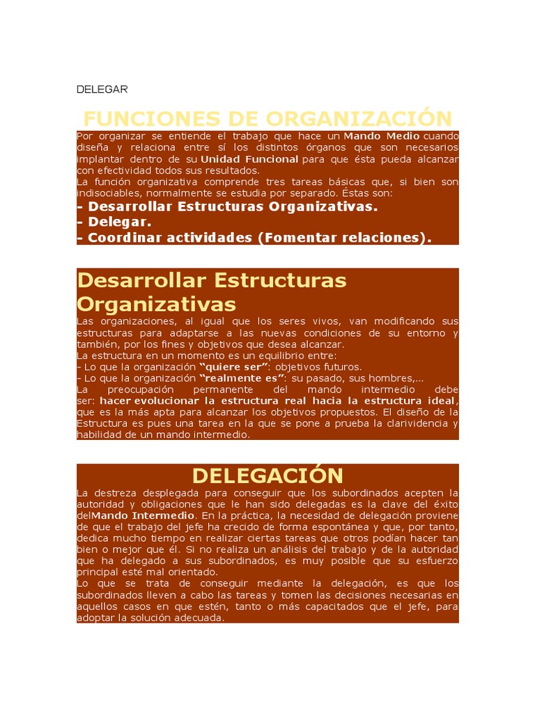 DELEGAR | PDF | Toma de decisiones | Conceptos psicologicos