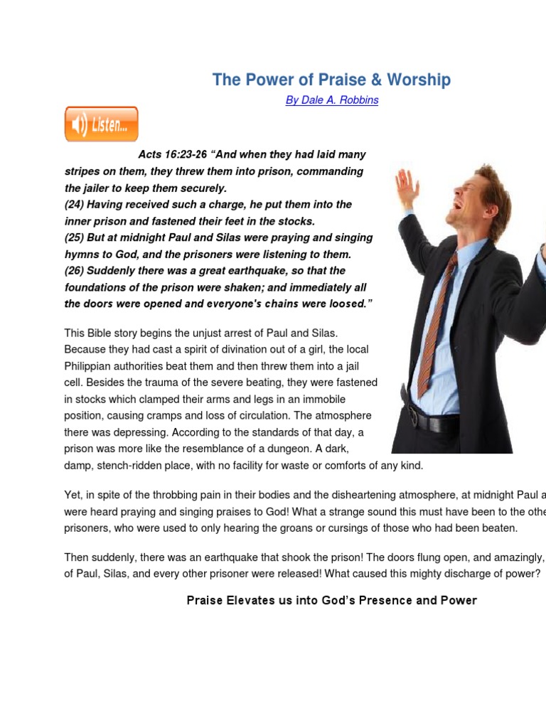 The Power of Praise | PDF | Contemporary Worship Music | Psalms