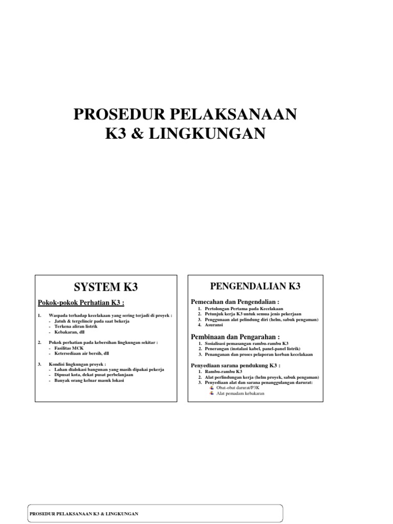 Rencana K3 Pdf