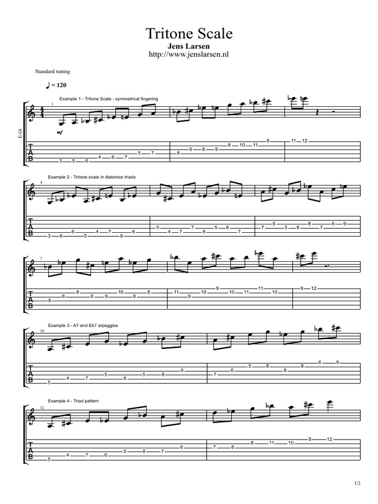 Tritone Scale PDF | PDF | Pitch (Music) | Harmony
