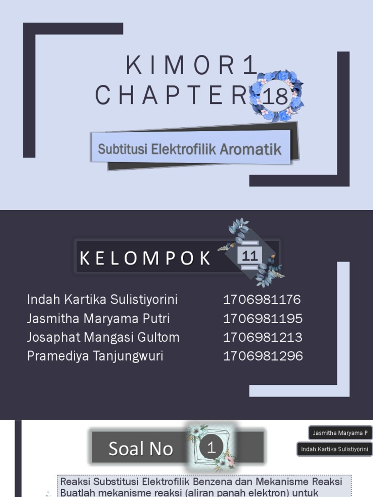 Latihan Soal Kimor 1 CH 18 (Kelompok 11) | PDF