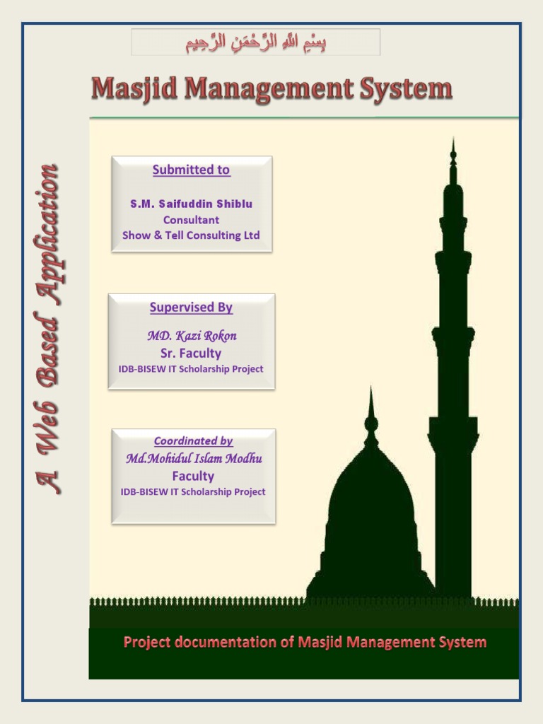 Final Document Masjid Management System | PDF | Computer Data | Data