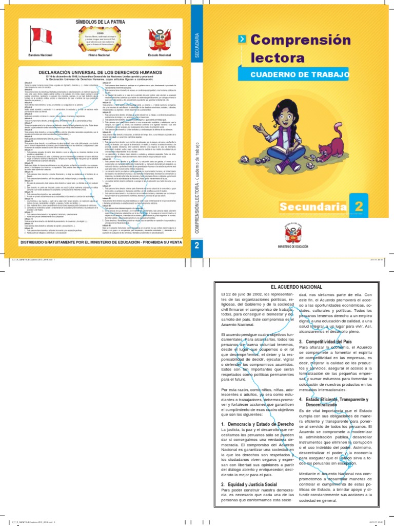 Com2-Comprensión Lectura-Cuaderno de Trabajo | PDF | Salud y bienestar ...