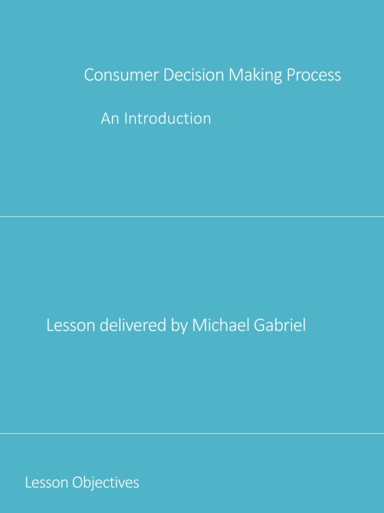 Consumer Decision Making Process | PDF | Consumer Behaviour | Brand
