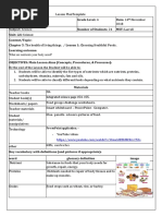 Detailed Lesson Plan in Biomolecules | PDF | Biomolecules | Foods