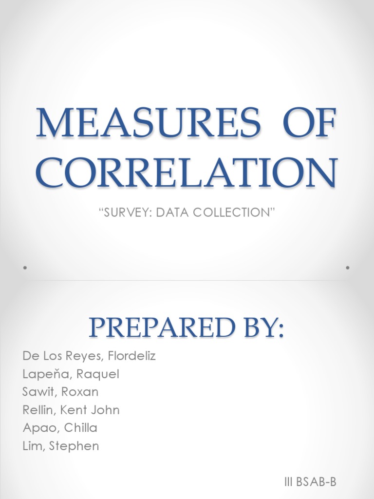 Measures of Correlation | PDF | Correlation And Dependence ...