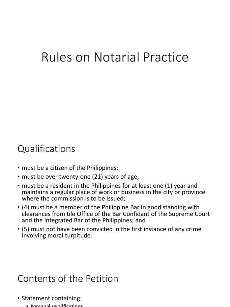 Rules On Notarial Practice | PDF | Affidavit | Notary Public