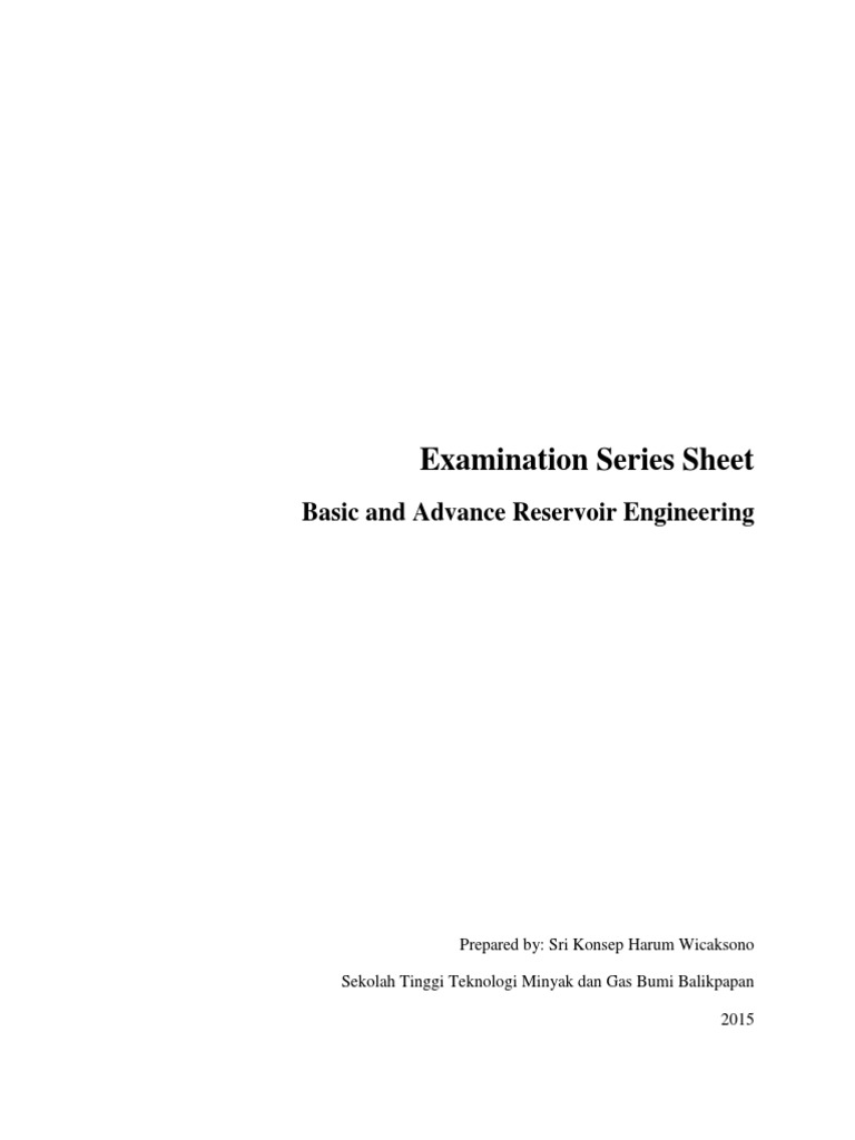 Examination Series Sheet PDF | PDF