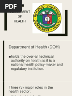 DOH Organizational Chart & Roles | PDF