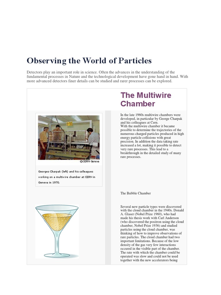 Observing The World of Particle | PDF | Particle Physics | Chemistry