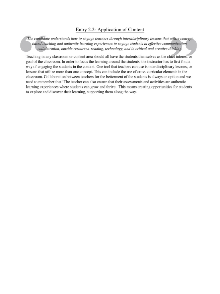 Interdisciplinary Teaching Strategies | PDF