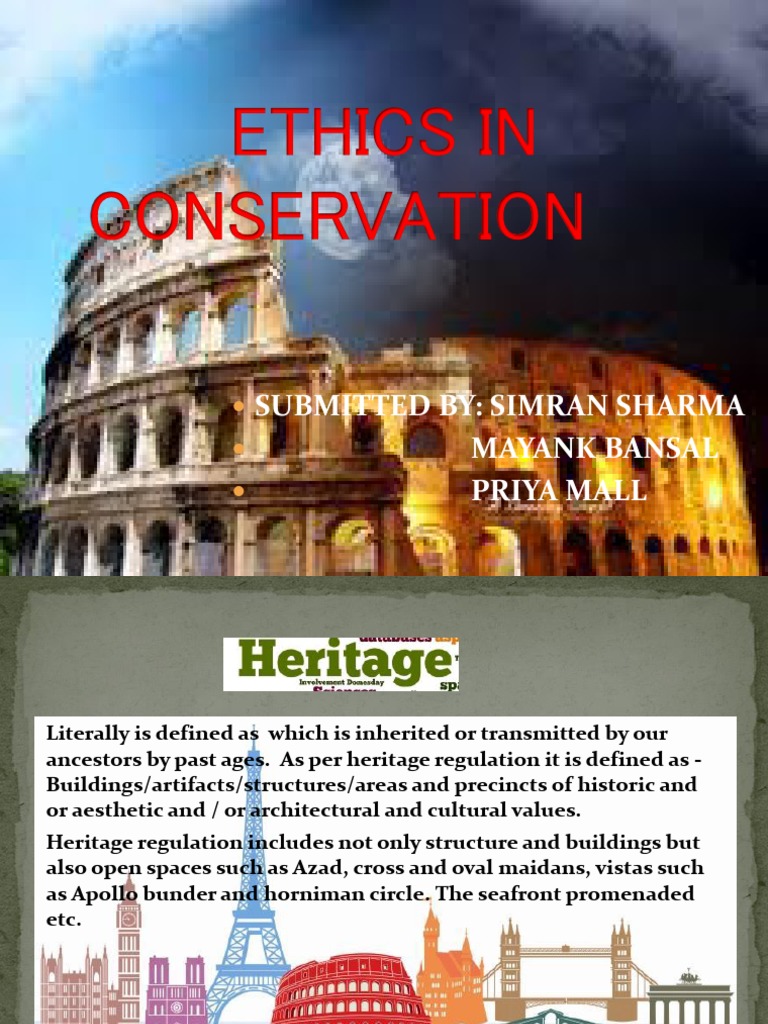 Architectural Conservation Principles | PDF | Cultural Heritage ...