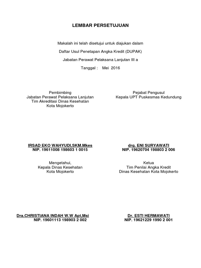 Lembar Persetujuan