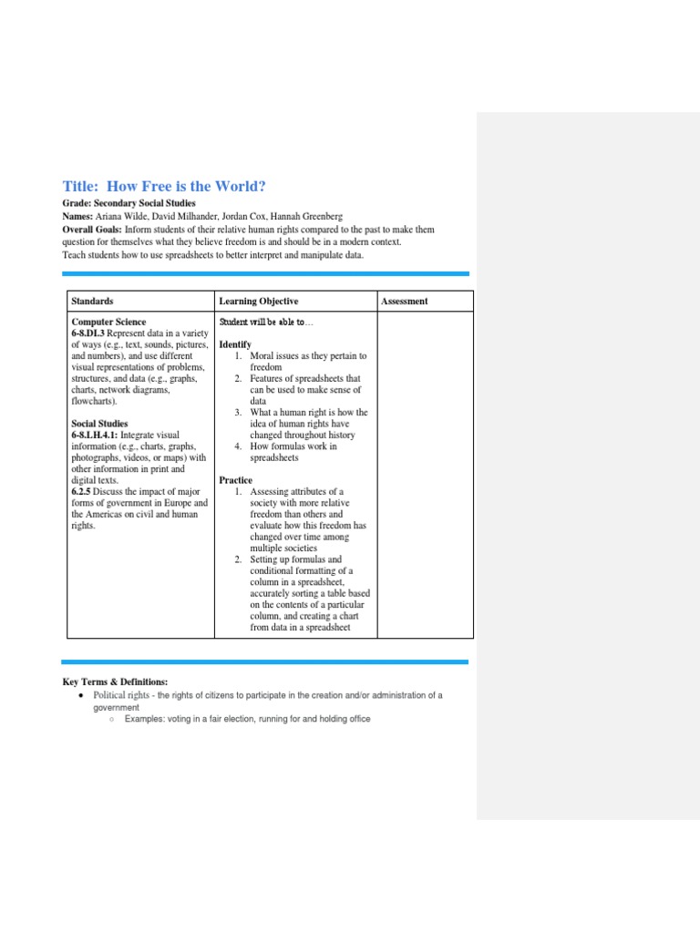 How Free Is The World | PDF | Civil Liberties | Spreadsheet