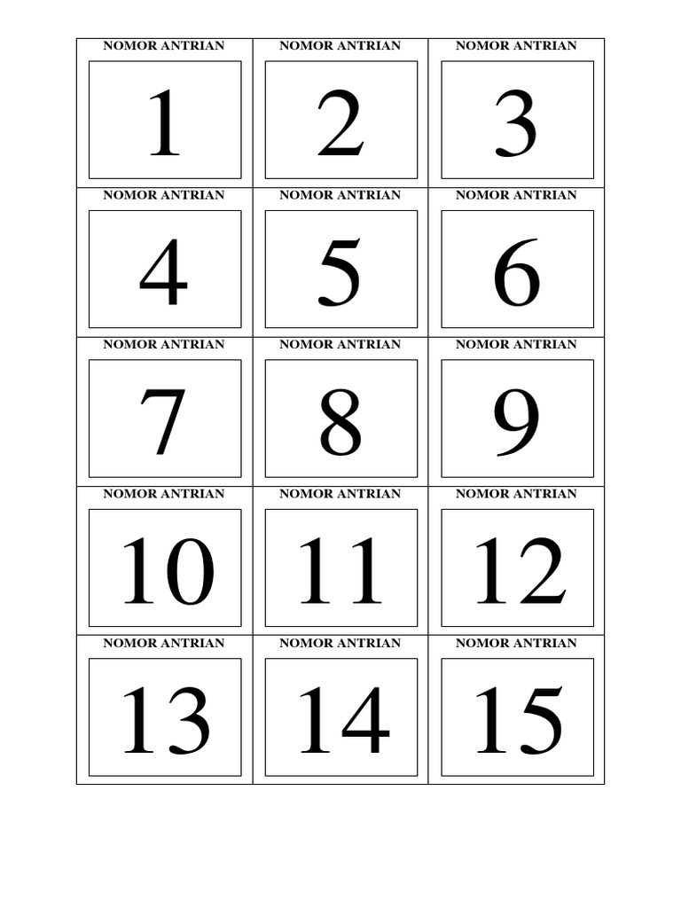 Nomor Antrian | PDF