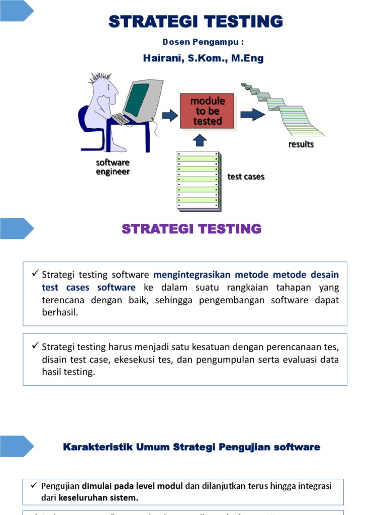 Pertemuan 5 Strategi Testing Pdf Komputer