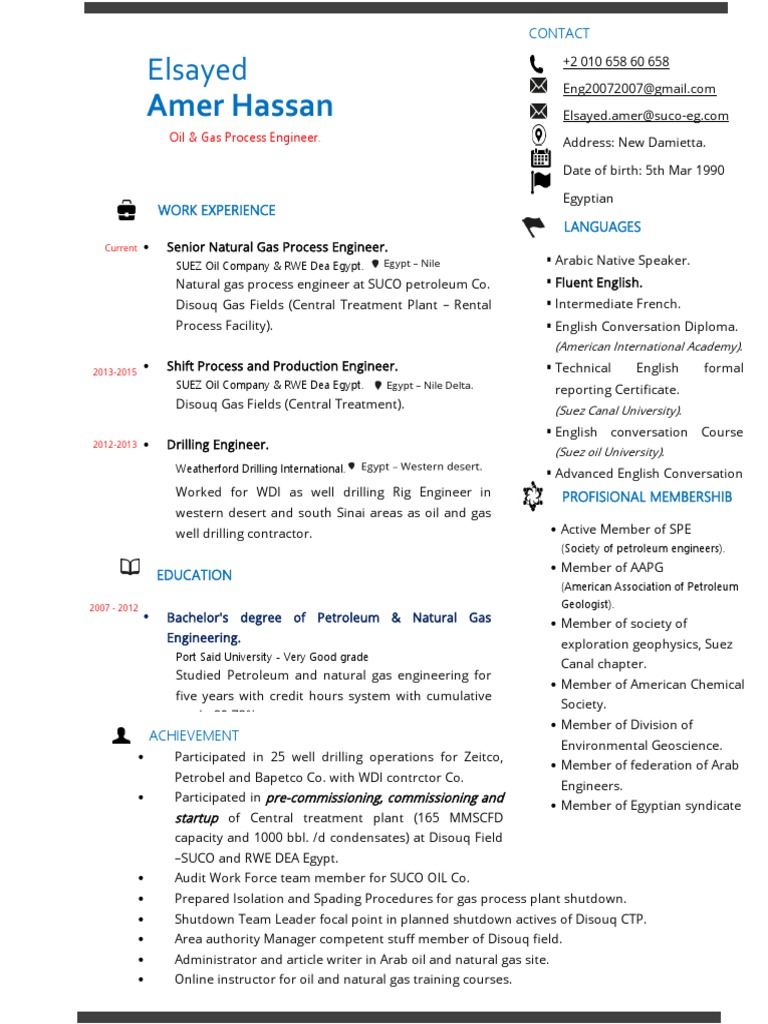 Drilling and Process Engineering Expertise | PDF | Petroleum | Egypt