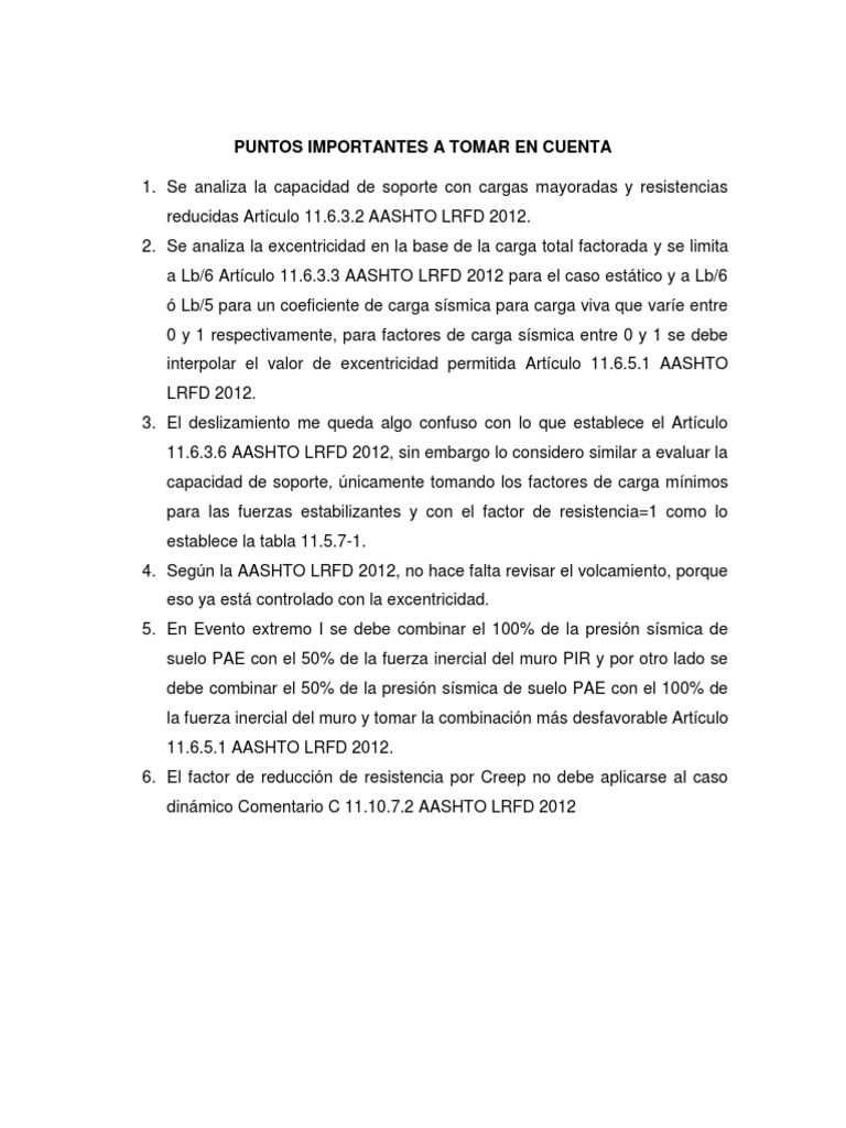 Revisión de Norma AASHTO LRFD 2012 | PDF