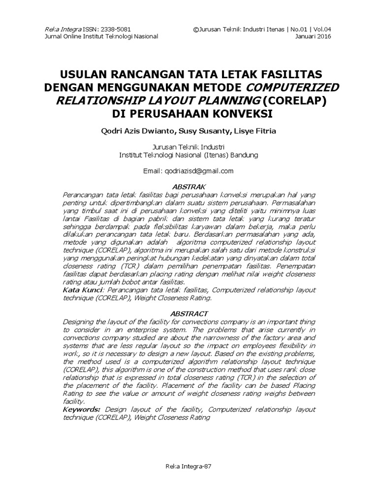 Metode Corelap PDF | PDF | Metode & Bahan Ajar | Komputer