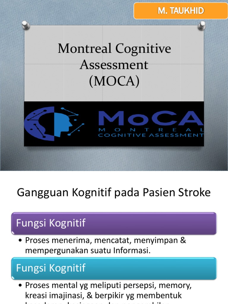 Montreal Cognitive Assessment (MoCa) | PDF