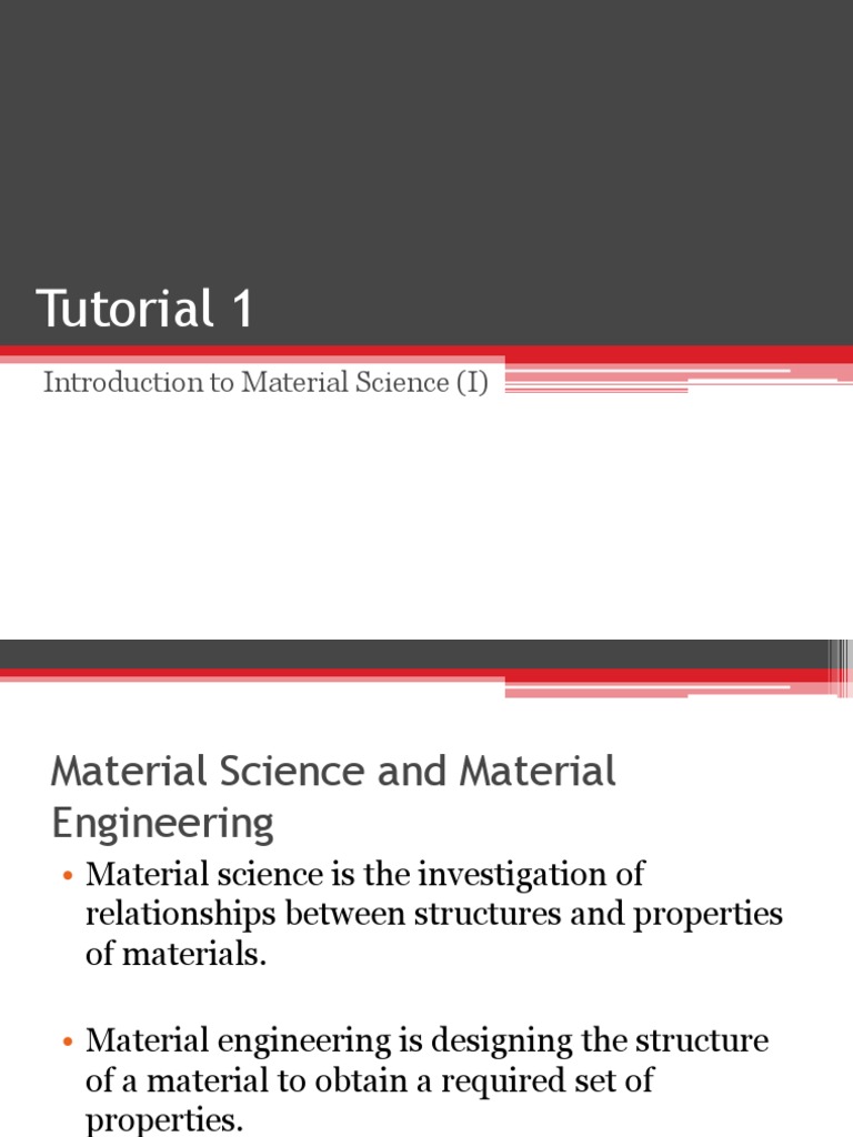 Tutorial 1 | PDF | Microstructure | Materials Science