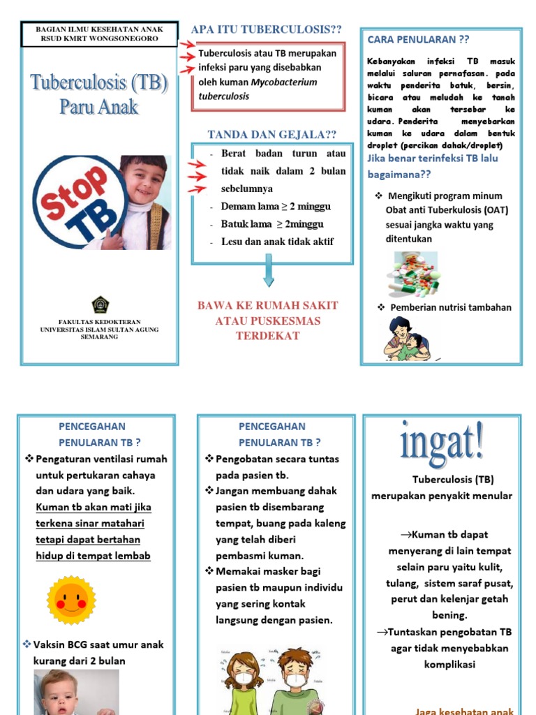 Leaflet Penyuluhan TB Anak | PDF