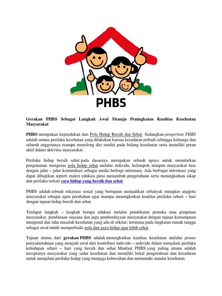 PHBS | PDF
