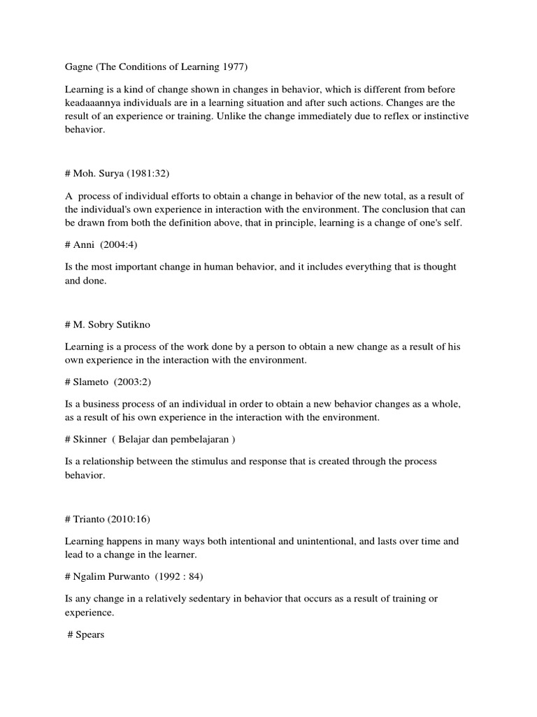 Definition Learning | PDF | Metaphysics Of Mind | Learning