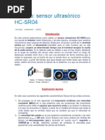 Informe de Sensor Ultrasonico | PDF | Sonido | Arduino