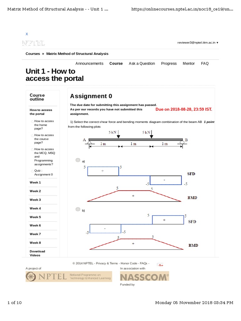 Structural Analysis Assignment | PDF | Structural Analysis | Beam ...