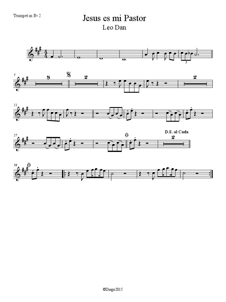JESUS - Trumpet in BB 2 | PDF
