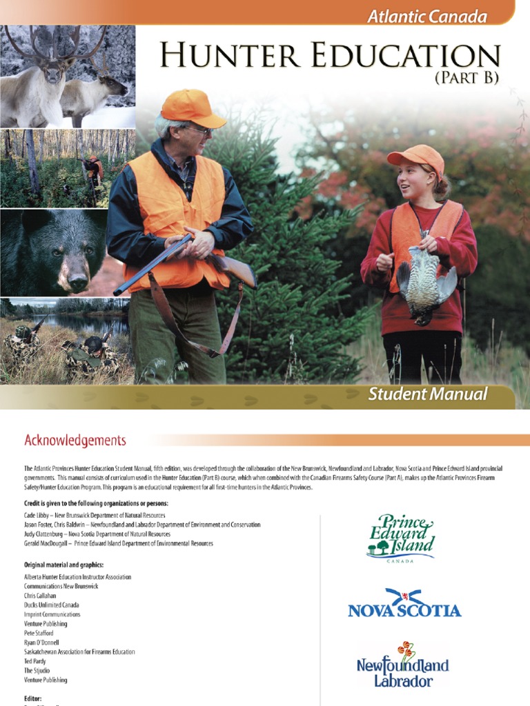 Atlantic Canada Hunter Education Part B | PDF | Hunting | Predation