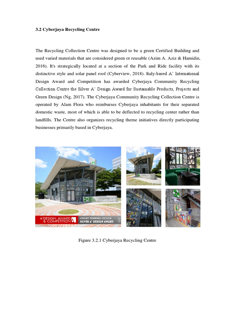 3.2 Cyberjaya Recycling Centre | PDF | Recycling | Building Technology