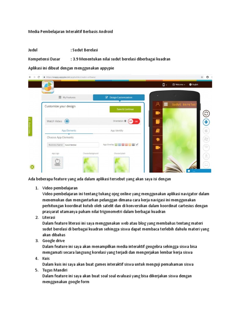 Media Pembelajaran Interaktif Berbasis Android | PDF