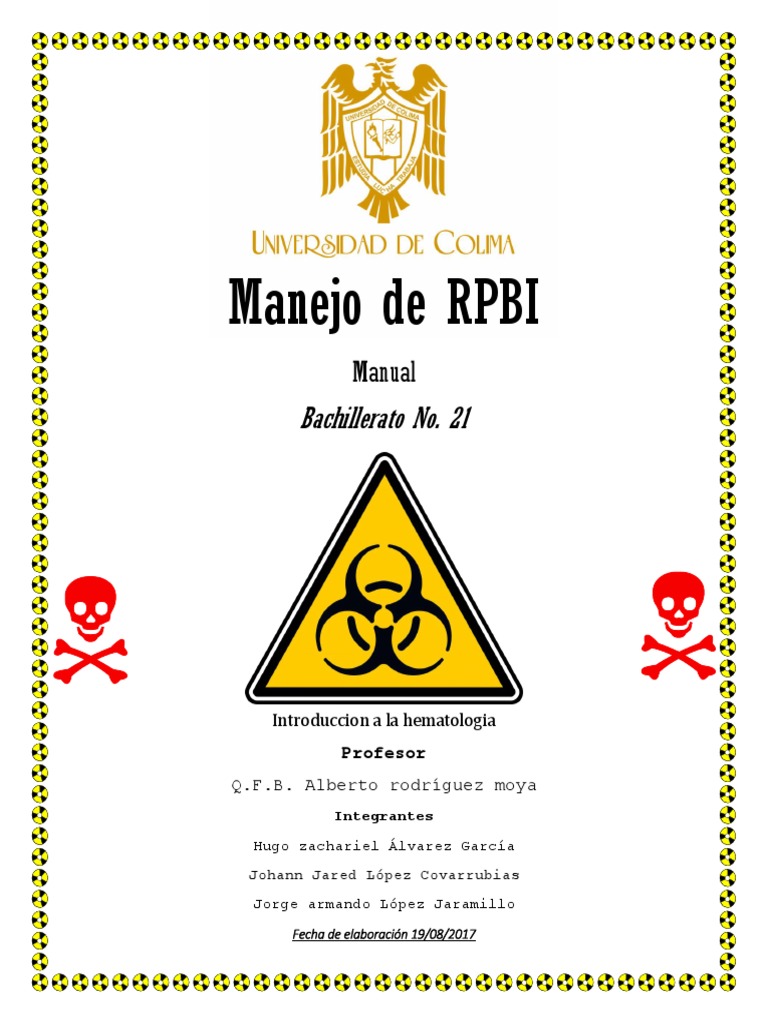 Manejo de RPBI | PDF | Residuos | Microorganismo