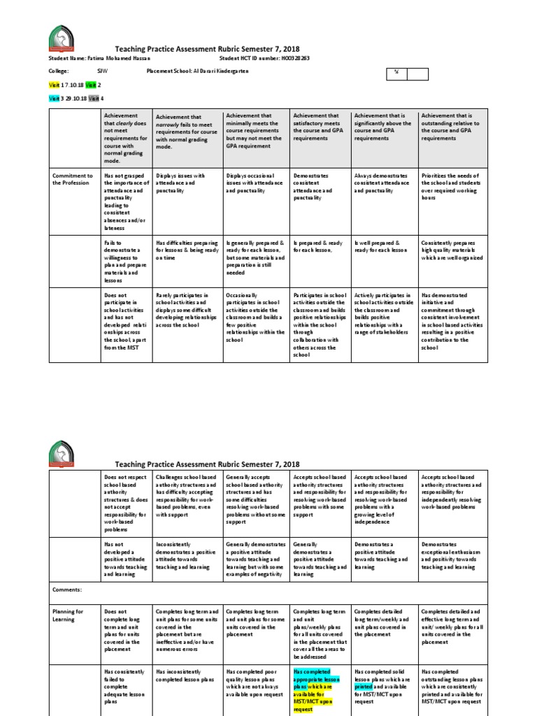 Fatima Moh | Download Free PDF | Educational Assessment | Lesson Plan