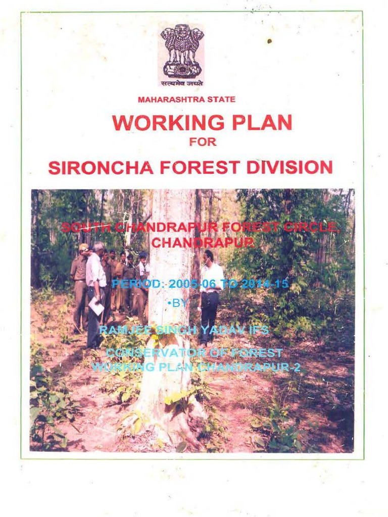 Sironcha Forest Division at Allapalli South Chandrapur Forest Circle ...