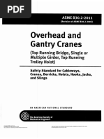 Asme B30.2 2022 | PDF | Crane (Machine) | Brake