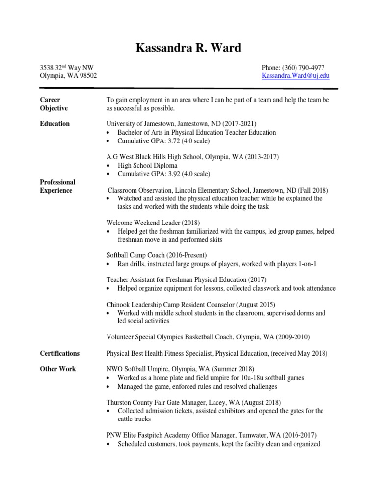 Resume 2 | PDF | Teachers | Behavior Modification