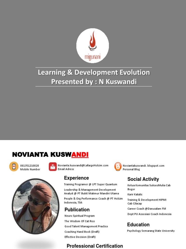 Learning & Development Evolution | PDF