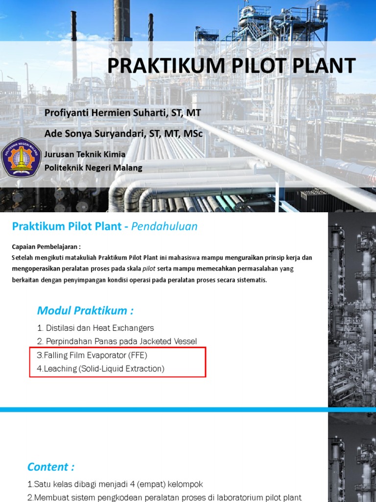 Handout Pilot Plan Bu Sonya | PDF