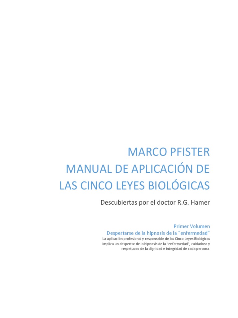 Libro Marco Pfister Manual | PDF | Conocimiento | Medicina