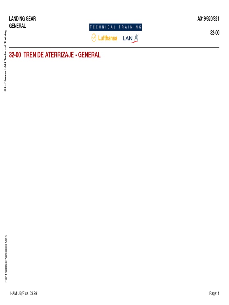 ATA 32 Tren de Aterrizaje | PDF | Partes de vehículo | Aviación