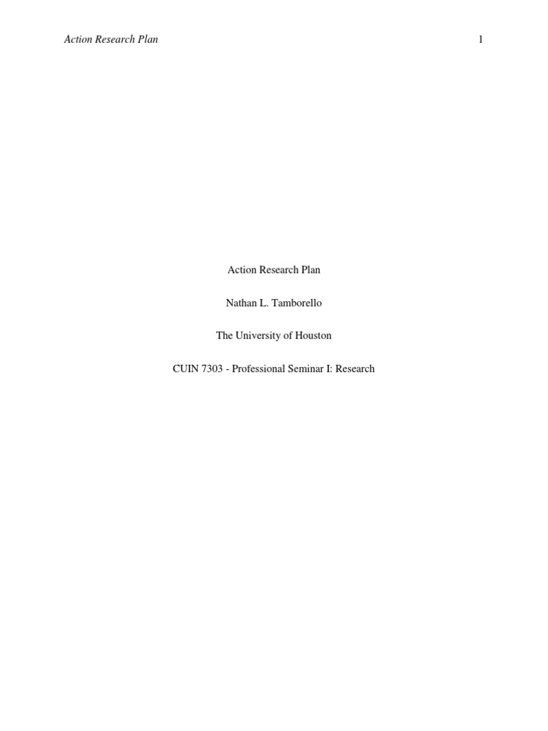 Action Research Plan | Download Free PDF | Motivation | Motivational