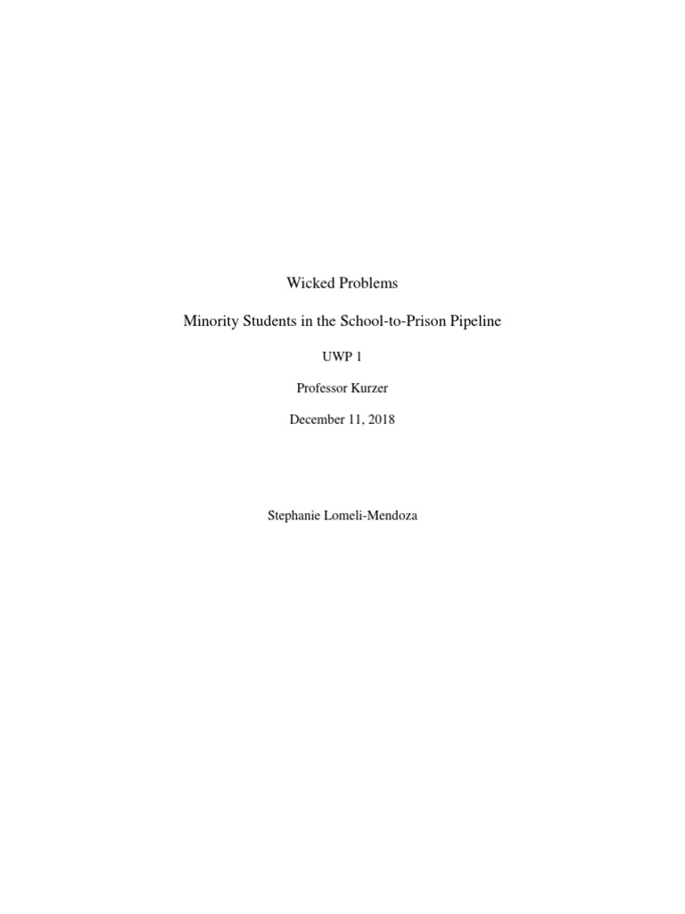Updated Wicked Problems | PDF | Special Education | Mentorship