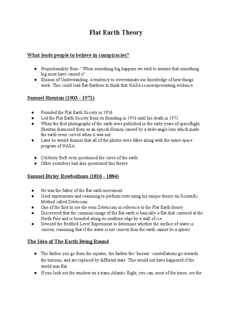 Flat Earth Presentation Handout 1 | PDF | Eclipse | Moon