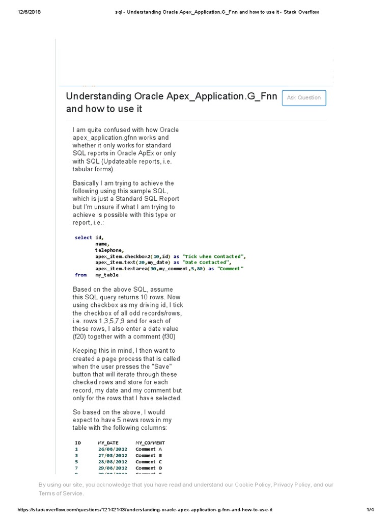 SQL - Understanding Oracle Apex - Application.g - FNN and How To Use It ... SQL - Understanding Oracle Apex - Application.g - FNN and How To Use It ...