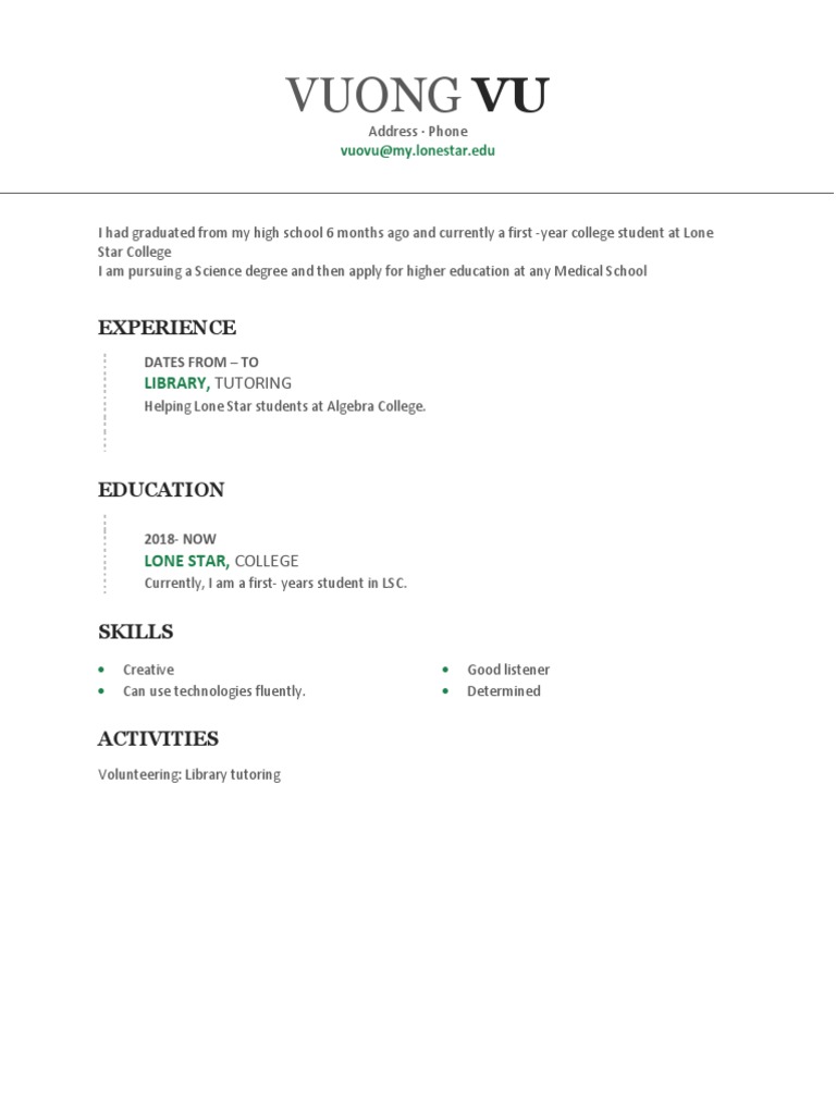 Vuong Vu Resume | PDF | Educational Stages | Academia
