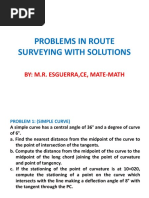 Civil Engineering Curve Calculations | PDF | Angle | Tangent